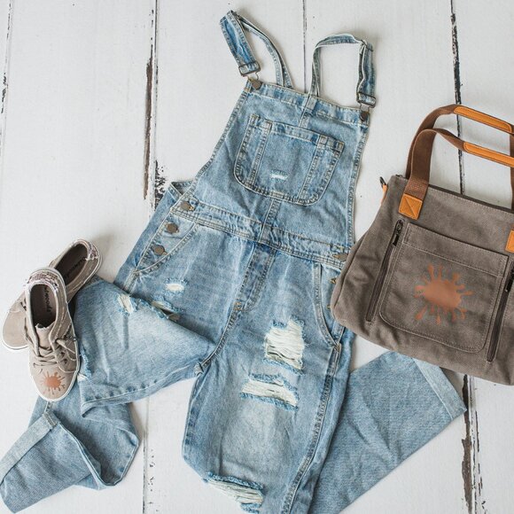 The Lost Collection | Jeans | Womens Denim Boyfriend Overall Muddy ...